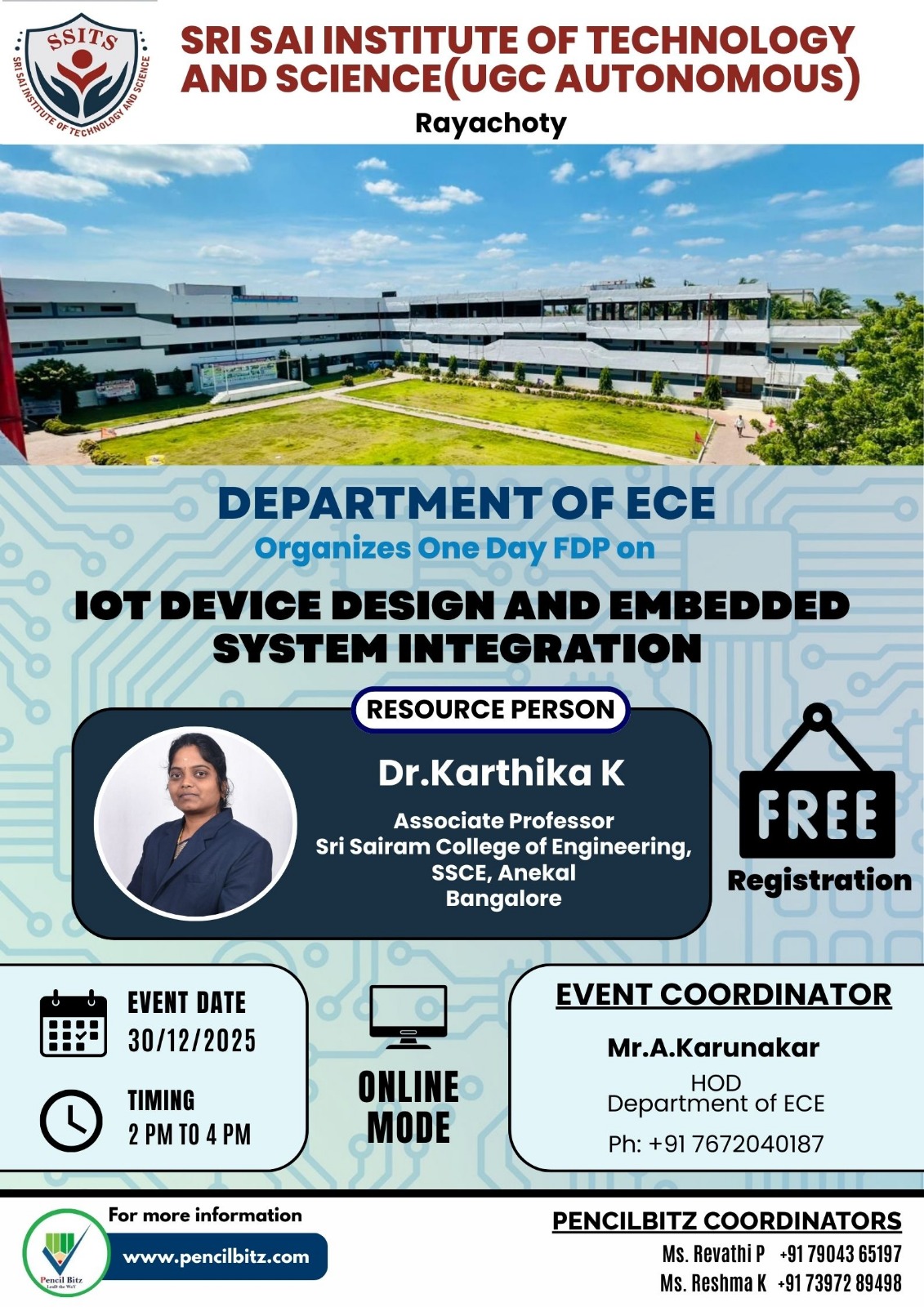 Sri Sai Institute of Technology and Science, Rayachoti | SSITS ...