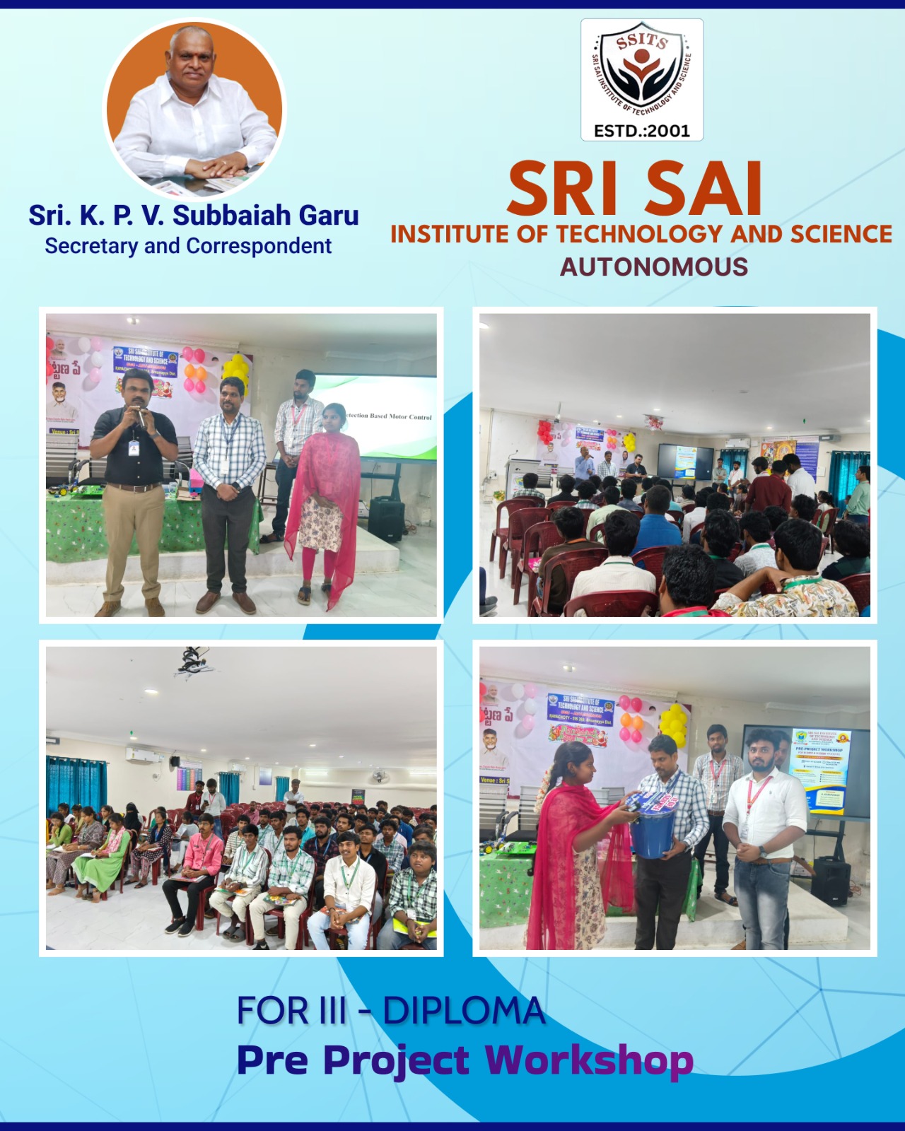 Sri Sai Institute of Technology and Science, Rayachoti | SSITS ...